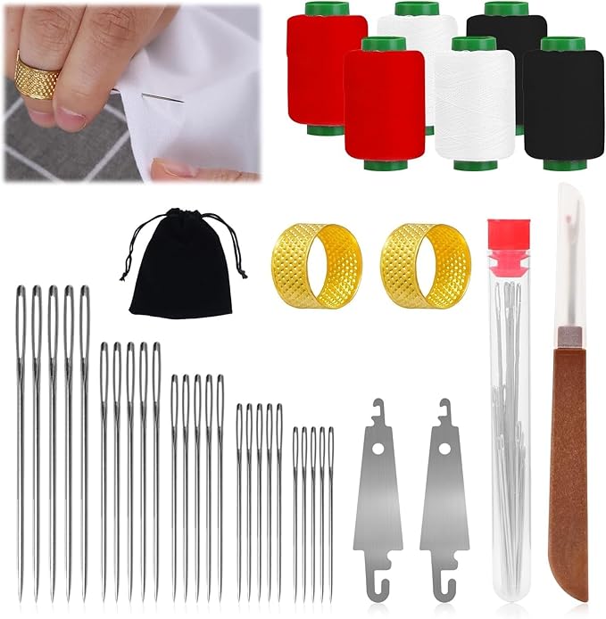 Amazon.com: 37Pcs Sewing Tool Set, Needle and Thread Kit with ...