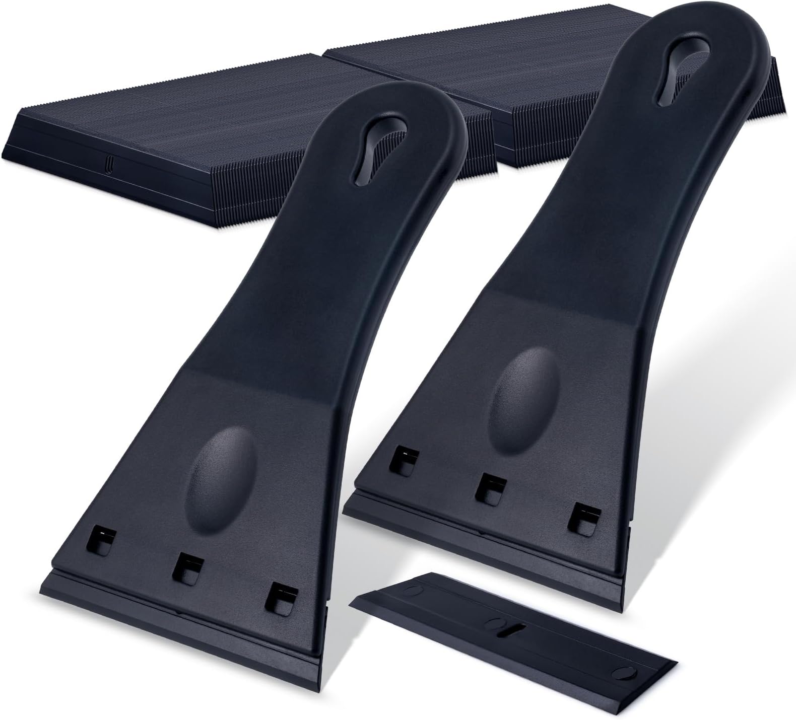 Amazon.com: 300 Pieces Plastic Razors Blades Plastic Blades Blade ...