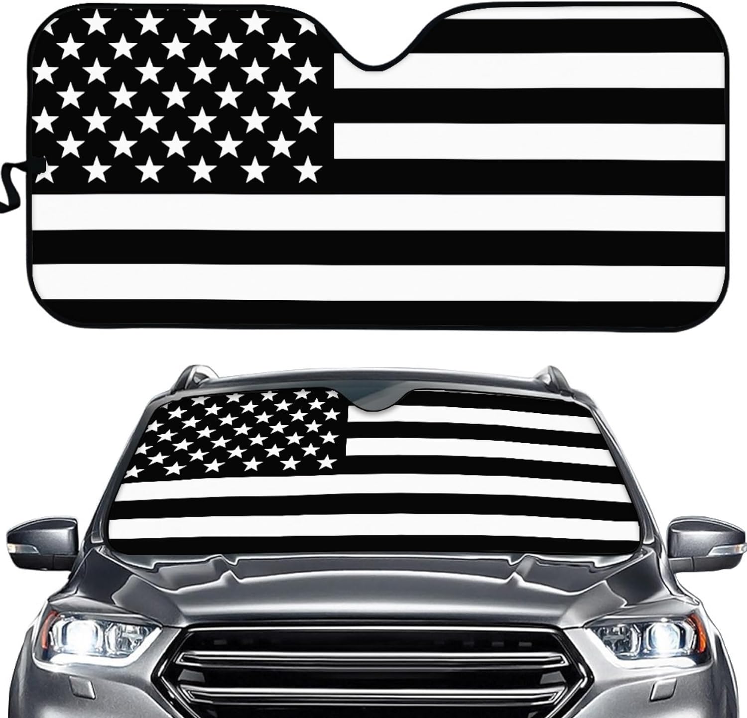 Amazon.com: BIGCARJOB American Flag Automotive Rear Windshield ...