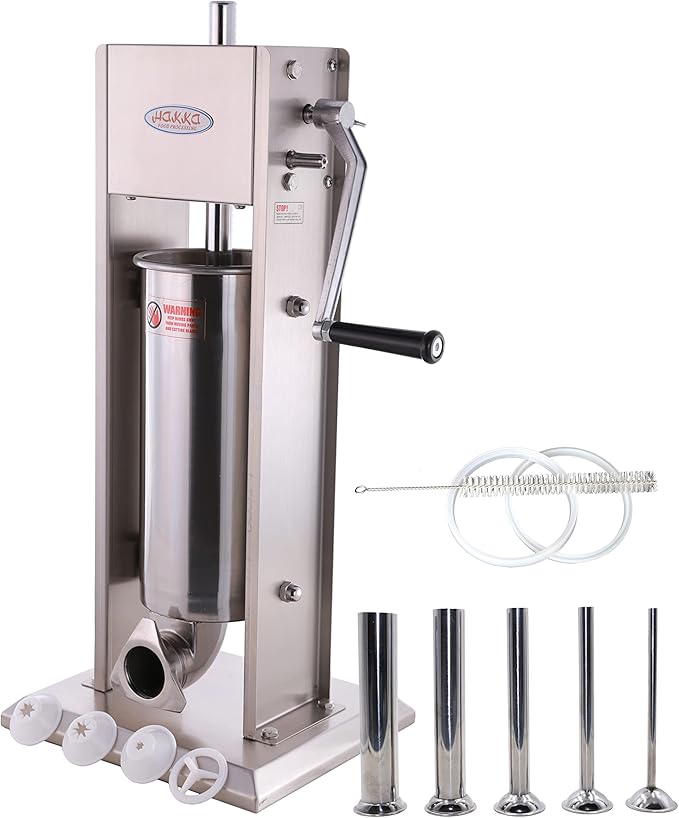 Hakka 2 in 1 Sausage Stuffer and Churros Maker Machines, 7LB/3L Sausage ...