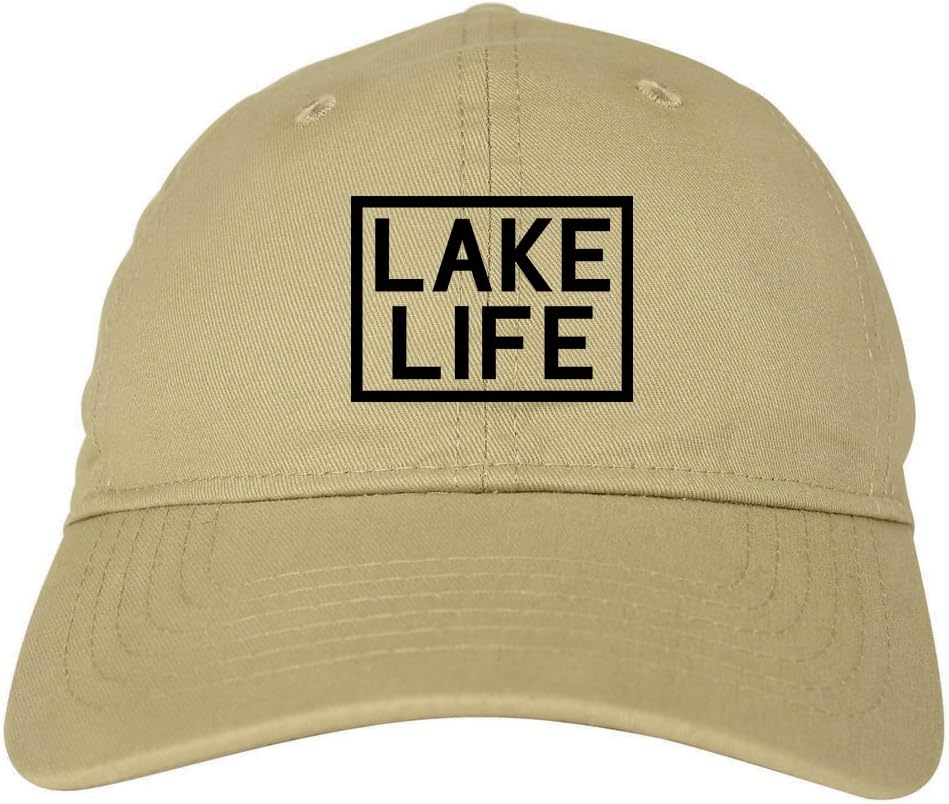 Lake Life Box Mens Dad Hat Baseball Cap Beige at Amazon Men’s Clothing ...