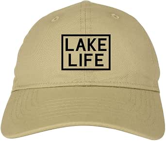 Lake Life Box Mens Dad Hat Baseball Cap Beige at Amazon Men’s Clothing ...