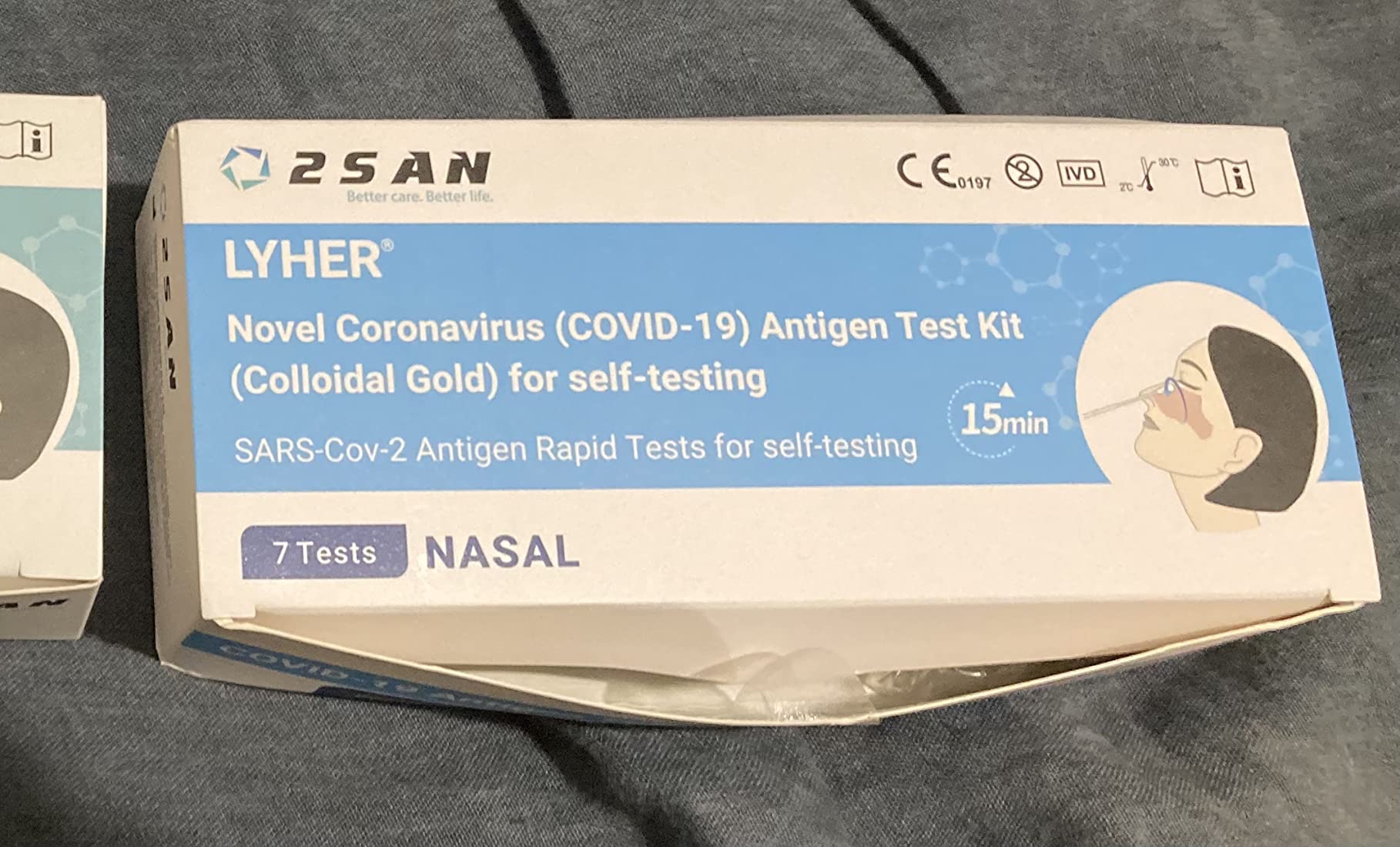 2San COVID-19 Rapid Antigen Nasal Self Test Kit (Box of 7) : Amazon.com ...