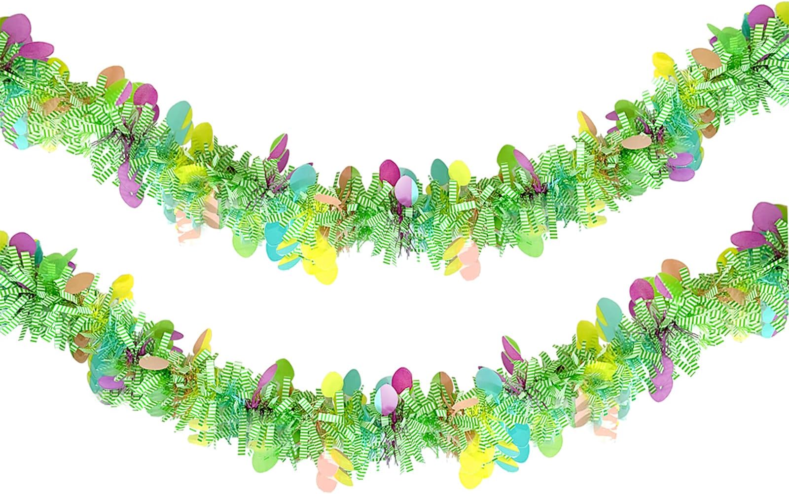 Amazon.com: Easter Tinsel Garland,40 Feet Colorful Tinsel Twist Garland ...