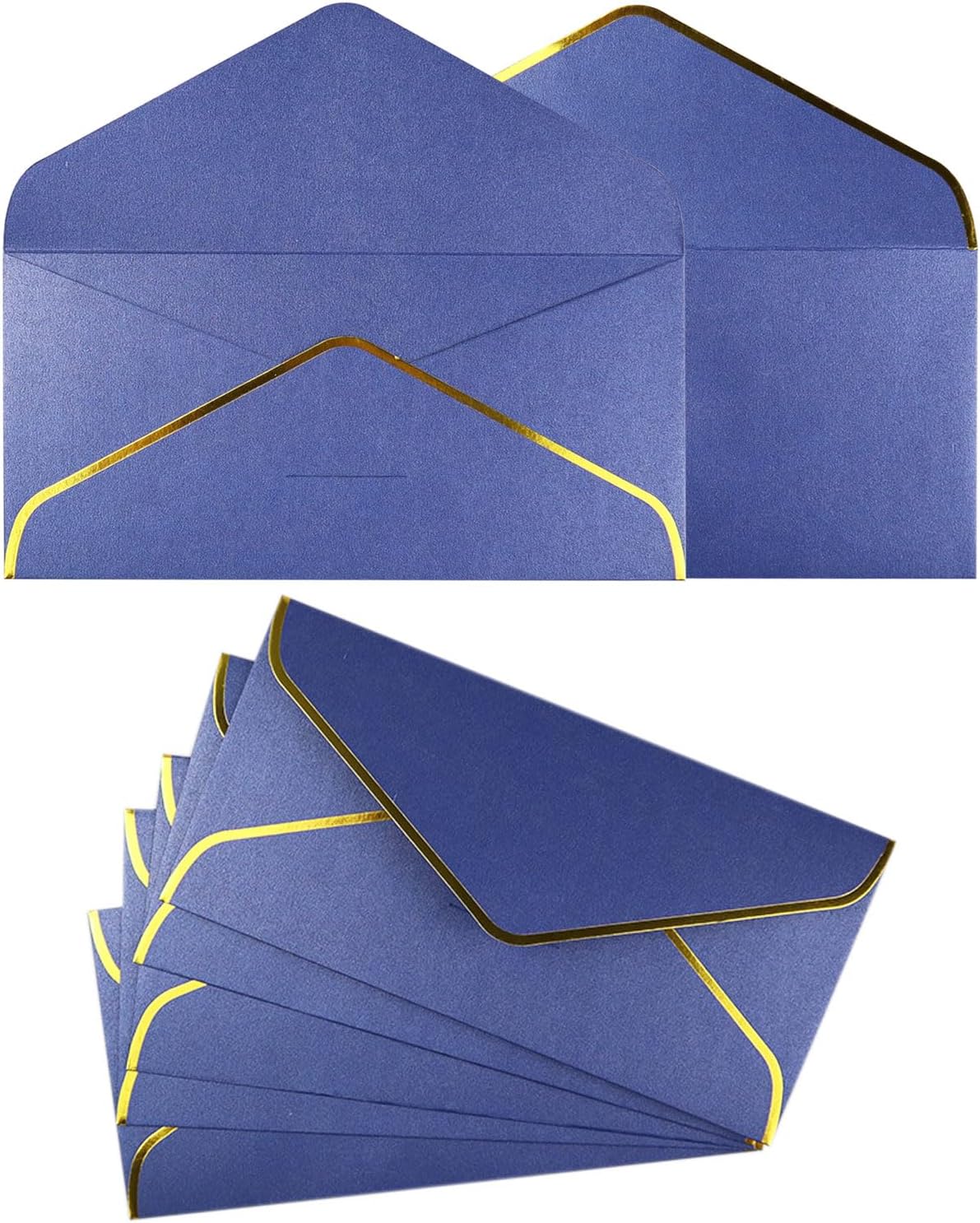 5 Pieces Craft Envelopes with Gold Border, Vintage Envelopes for for ...