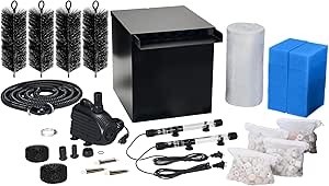 Amazon.com: NFESOLAR Large Waterfall Filter System, Pond Filter ...