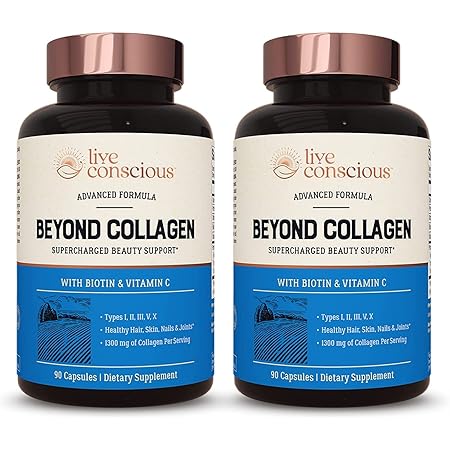 Amazon.com: Live Conscious Beyond Collagen Multi Collagen Capsules ...