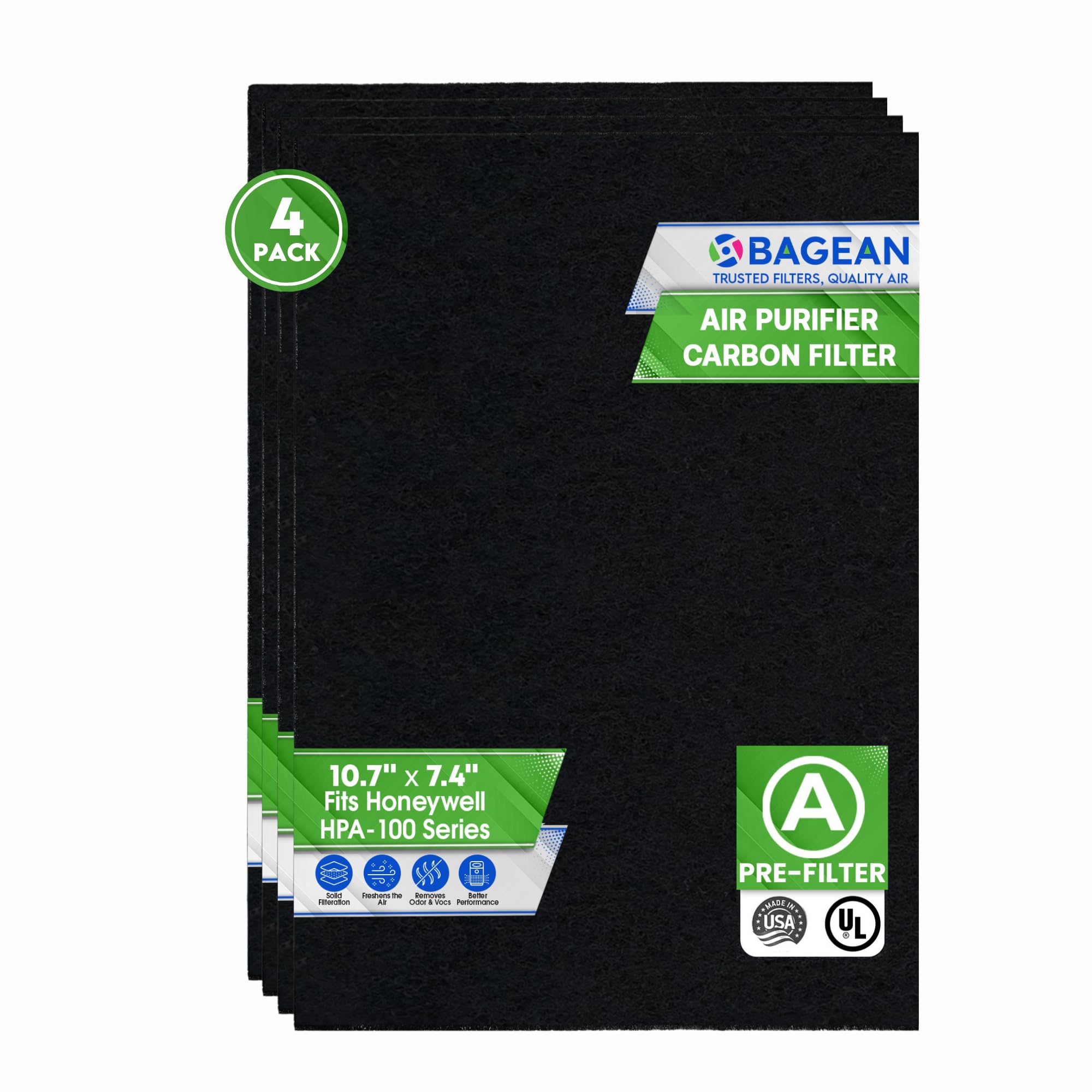 Amazon.com: Carbon Pre Filter A Filters for Air Purifiers - Compatible ...