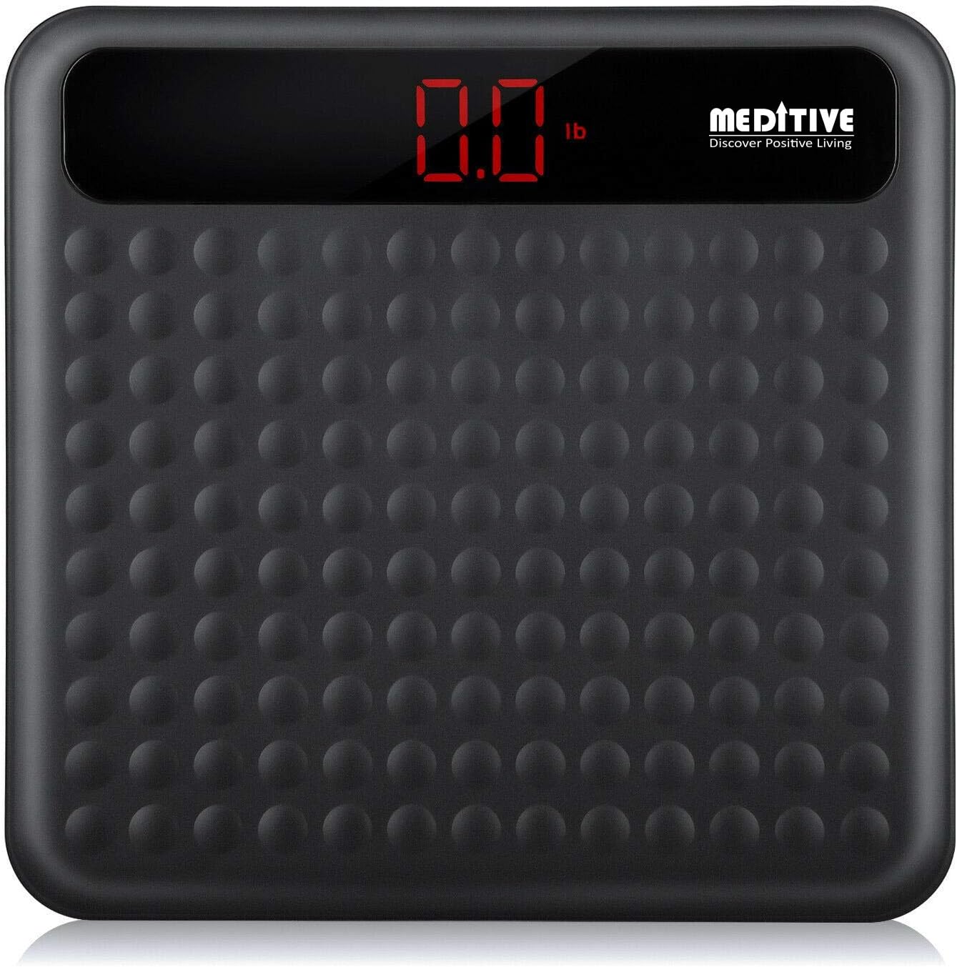 MEDITIVE Digital Human Weight Scale, Anti-Slip Fiber Body Weighing ...