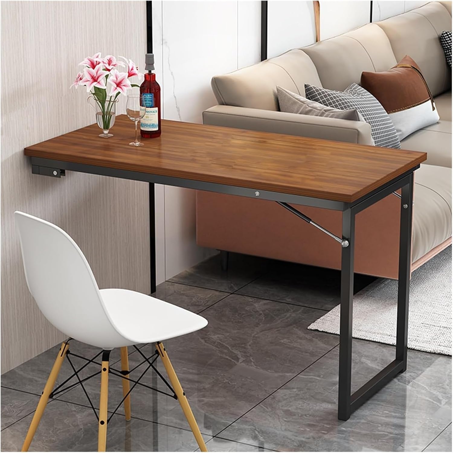 Amazon.com: Wall Mounted Folding Table,wall-mounted Kitchen Table ...