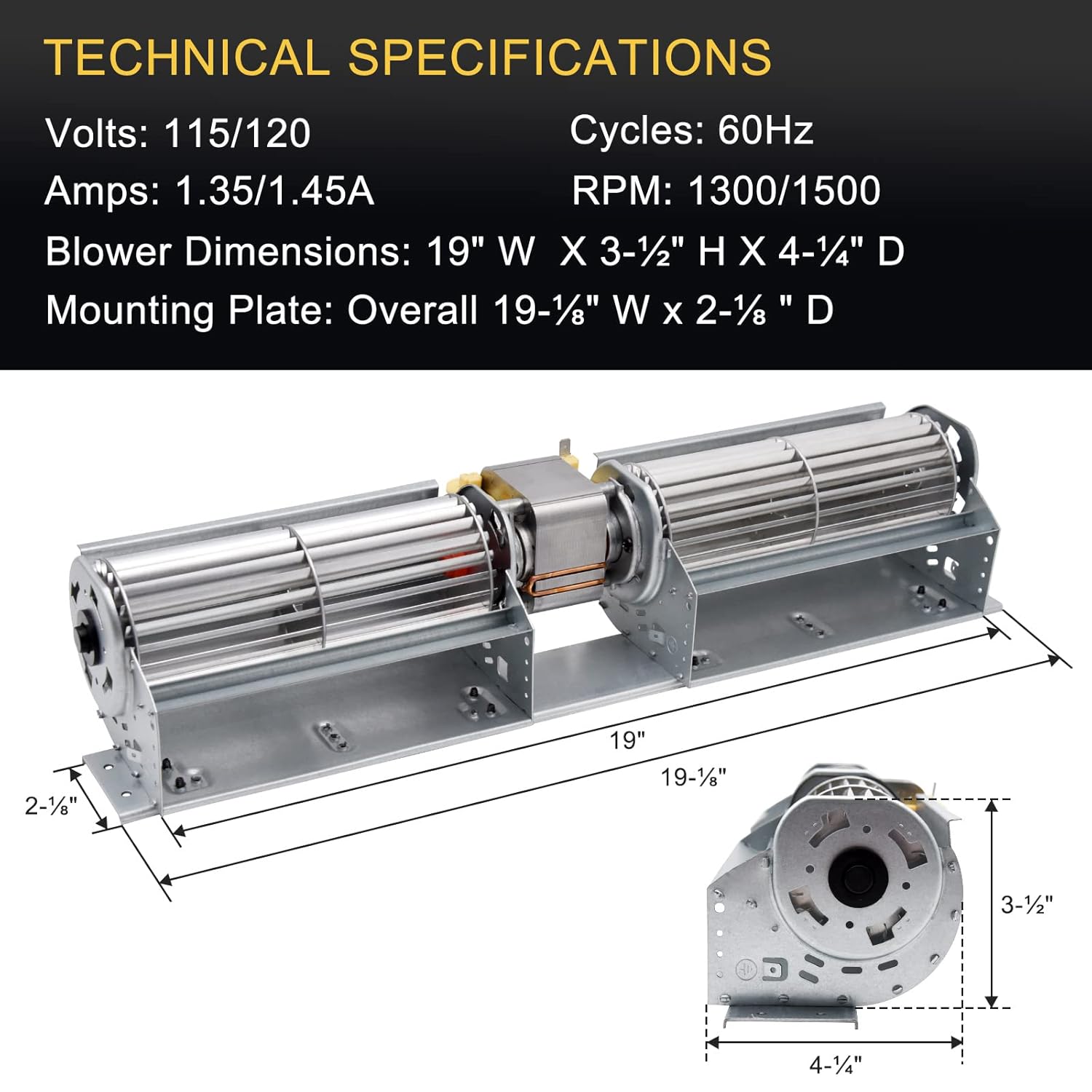 Buy Adviace Replacement 1-00-29145 Distribution Blower Fan for Harman ...