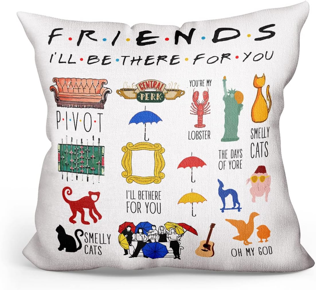 Amazon.com: Supkin Set of 4 Decor Pillow Covers Friends TV Show ...