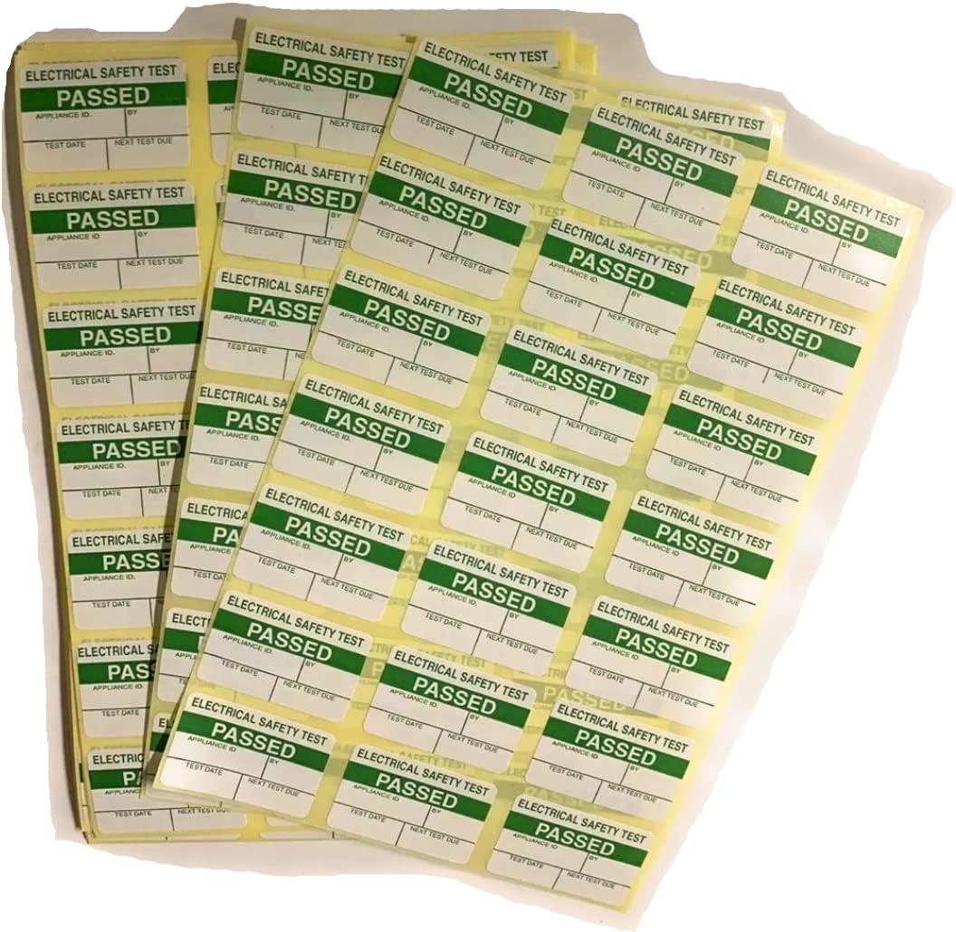 PAT Test Labels 500 Passed : Amazon.co.uk: Stationery & Office Supplies