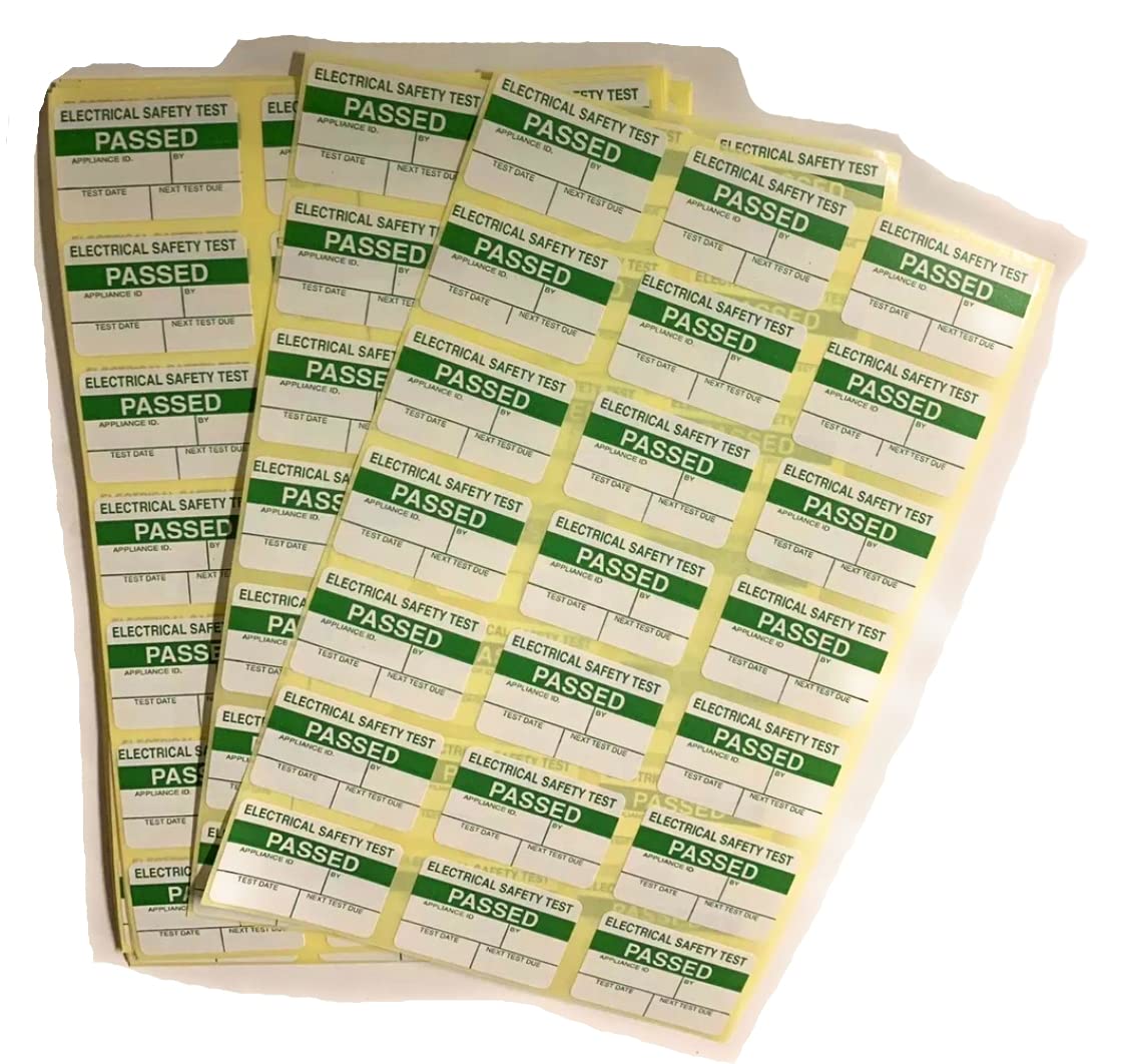 PAT Test Labels 500 Passed : Amazon.co.uk: Stationery & Office Supplies