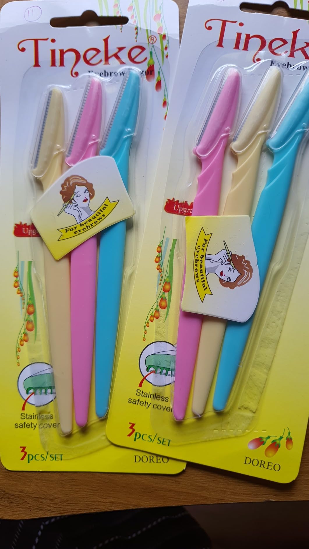 MEPOINT Women Reusable Face Razor | Eyebrow & Facial Hair Removal Razor ...