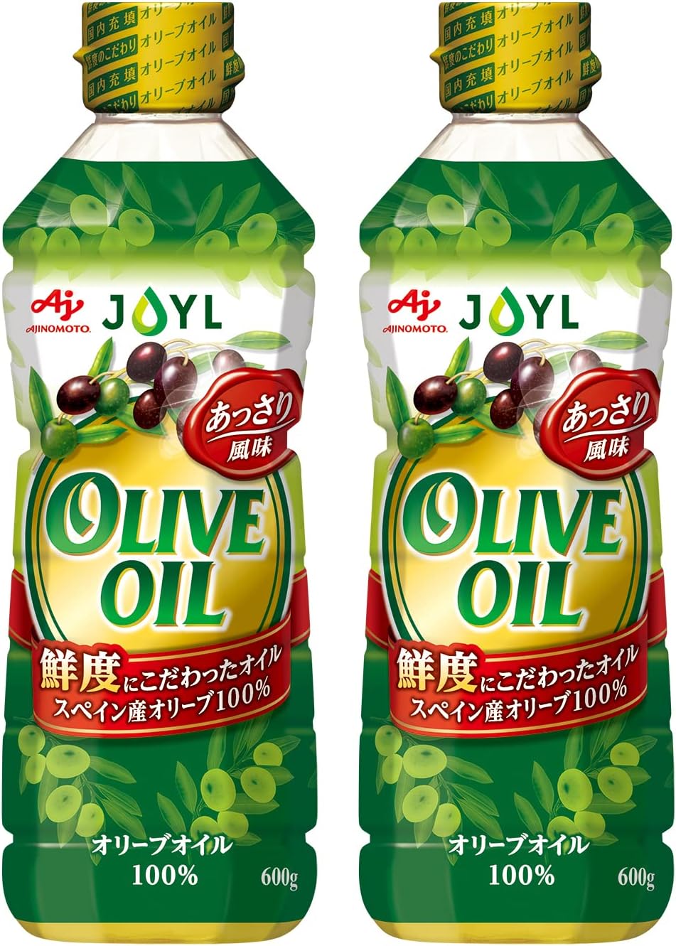 Amazon | JOYL オリーブオイル (オリーブオイル 100%) 味の素 J-オイルミルズ ペット 600g×2本 | JOYL | 植物油 通販
