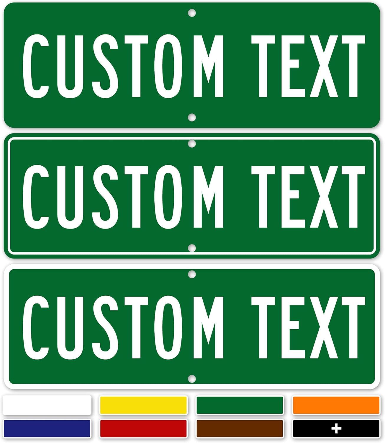 Amazon.com: Custom Street Sign, Road Sign, Address Sign, 8 Colors ...