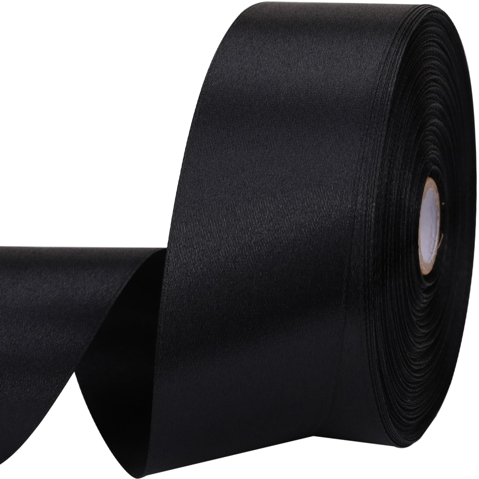 Amazon.com: 1-1/2 inches 50 Yard Black Satin Ribbon for Gift Wrapping ...