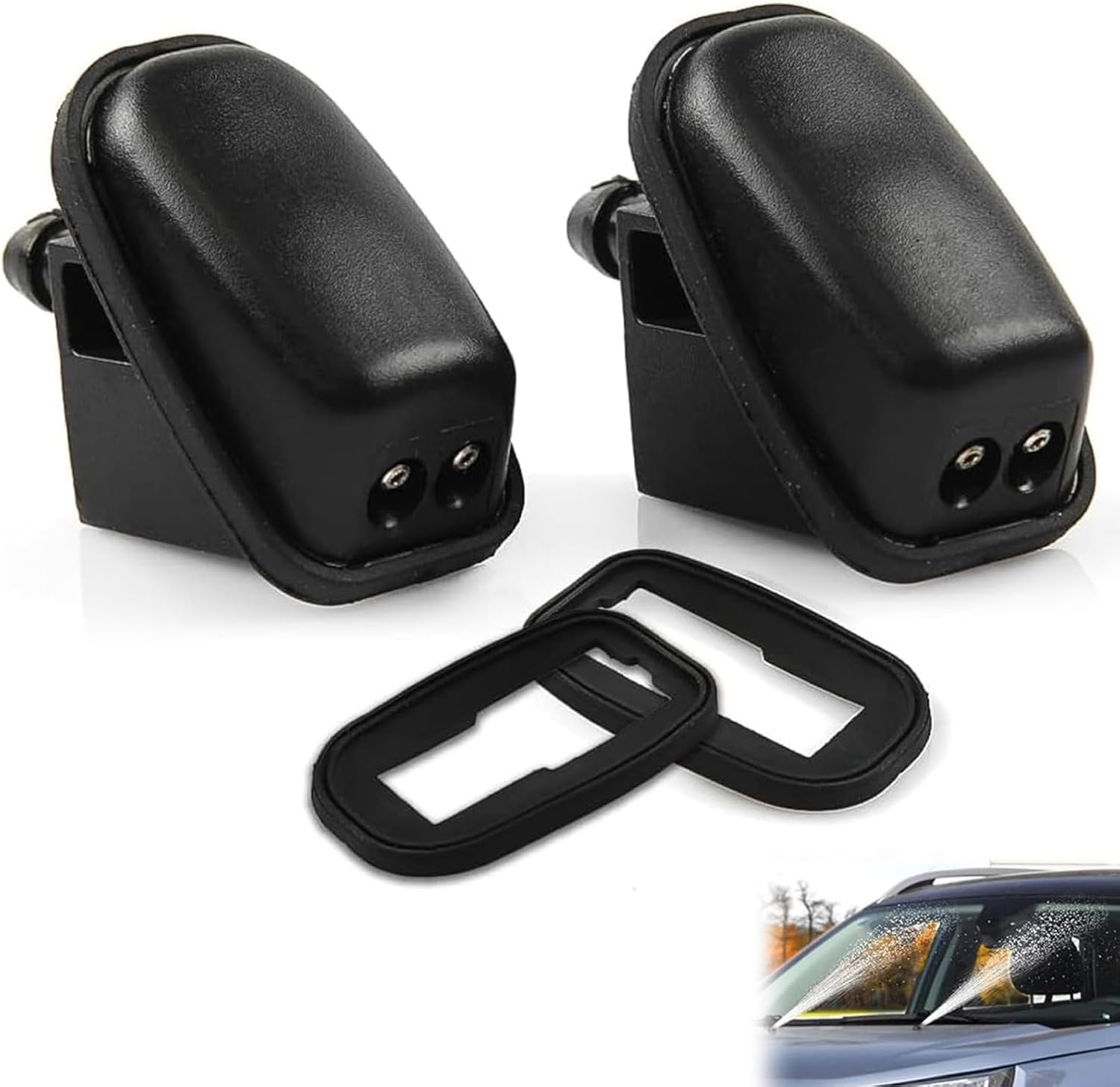 Raheem 2 Pcs Front Windscreen Washer Jet Nozzles Water Spray Jets ...