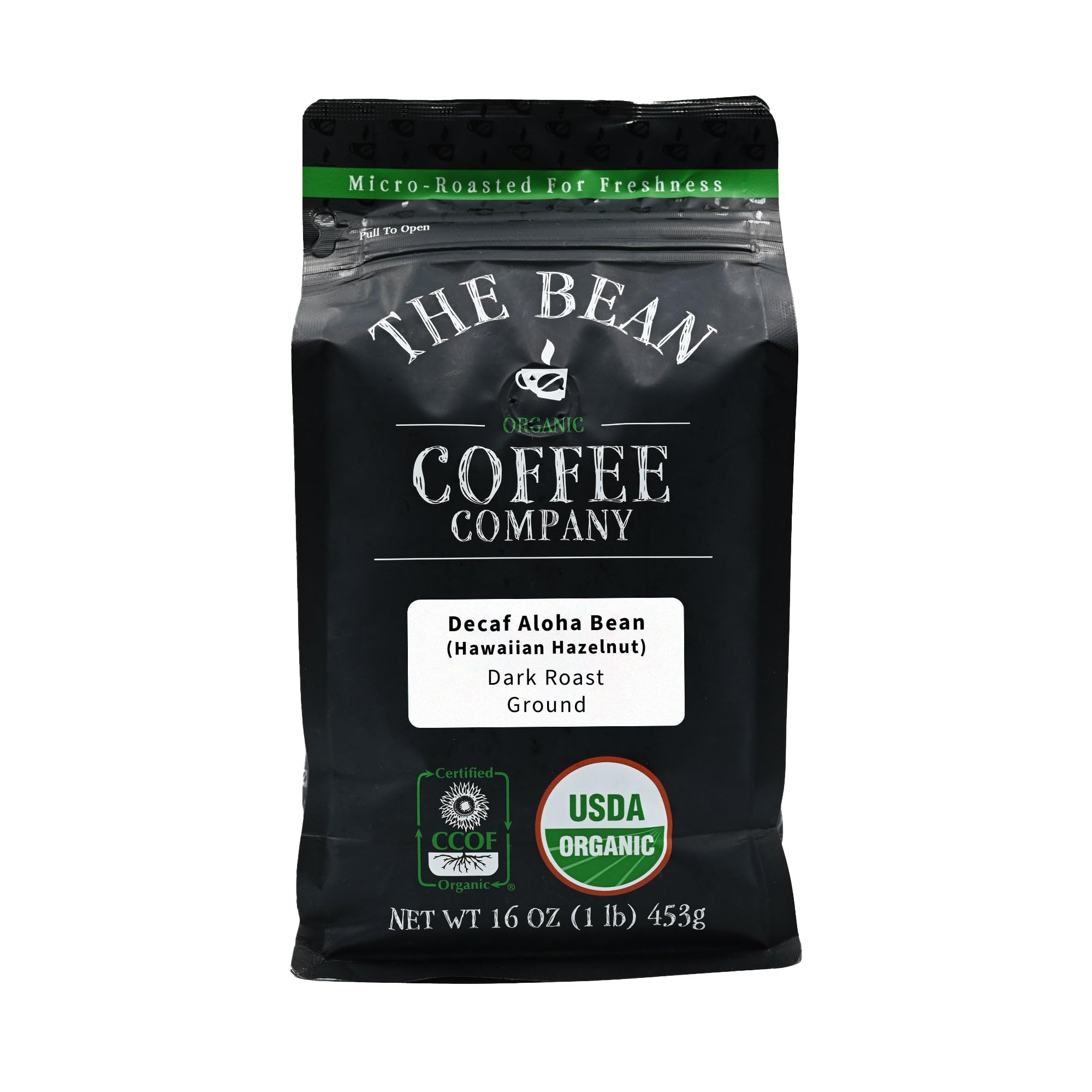 Amazon.com : The Bean Organic Coffee Company Water Processed DECAF ...
