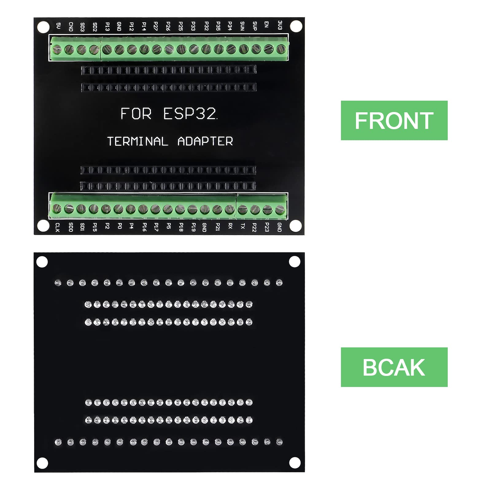 Snapklik.com : 4PCS ESP32 Breakout Board GPIO 1 Into 2 Compatible For 38PIN Narrow Version ESP32 ...
