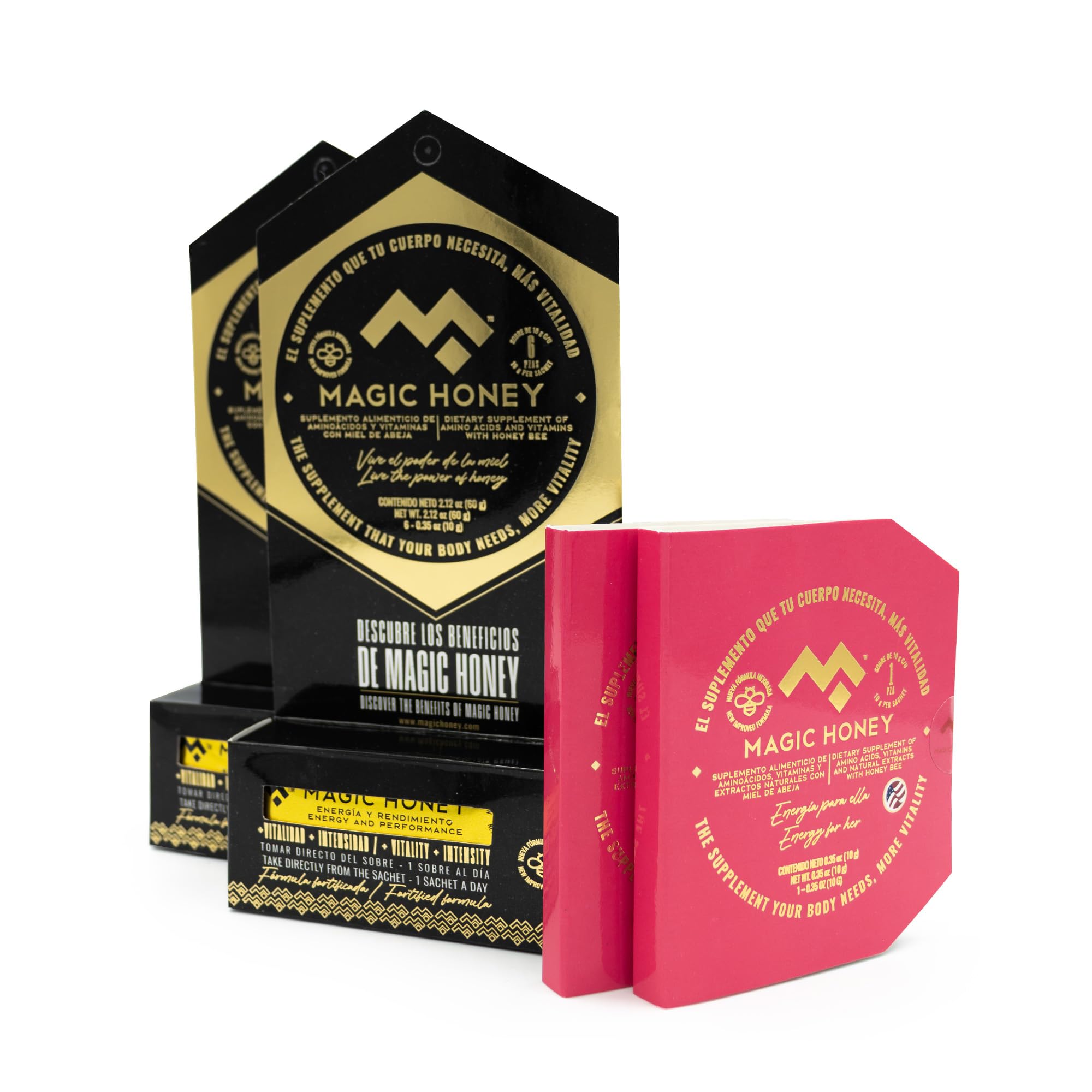 MAGIC HONEY 12 SACHETS + 2 SACHETS EDICIÓN ESPECIAL : Amazon.com.mx ...