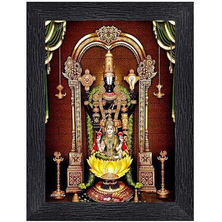 Tirupati Balaji - Lord Venkateswara Religious Wood Photo Frames ...
