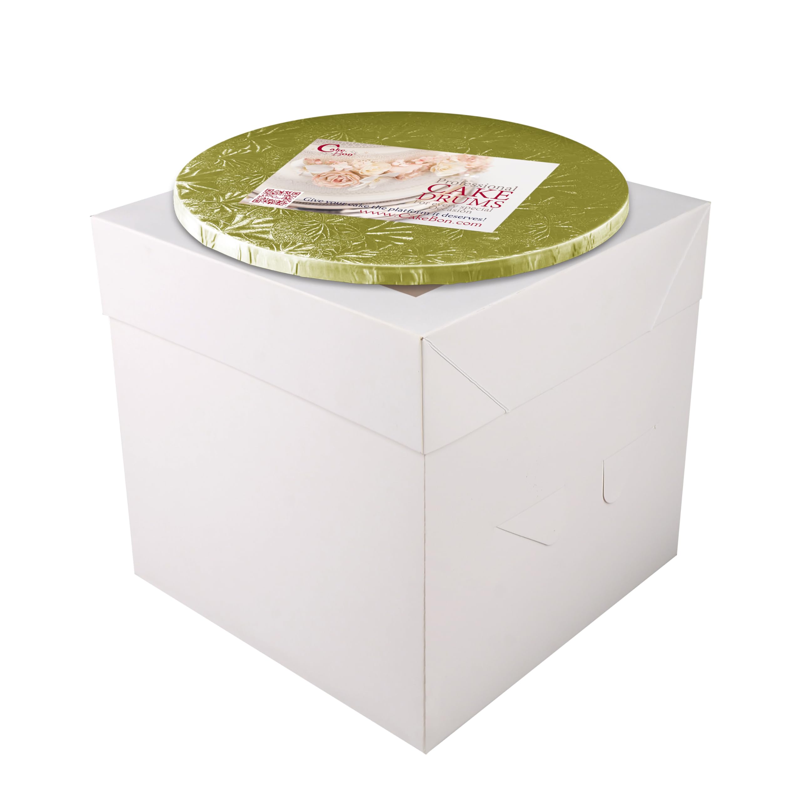 Amazon.com: Cakebon Cake Boxes with Boards - 10 Inch Round Cake Drum ...