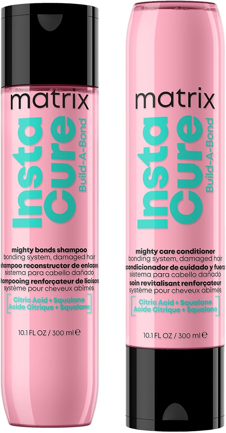 Matrix Instacure Build-A-Bond Mighty Bonds Shampoo 300ml & Instacure ...
