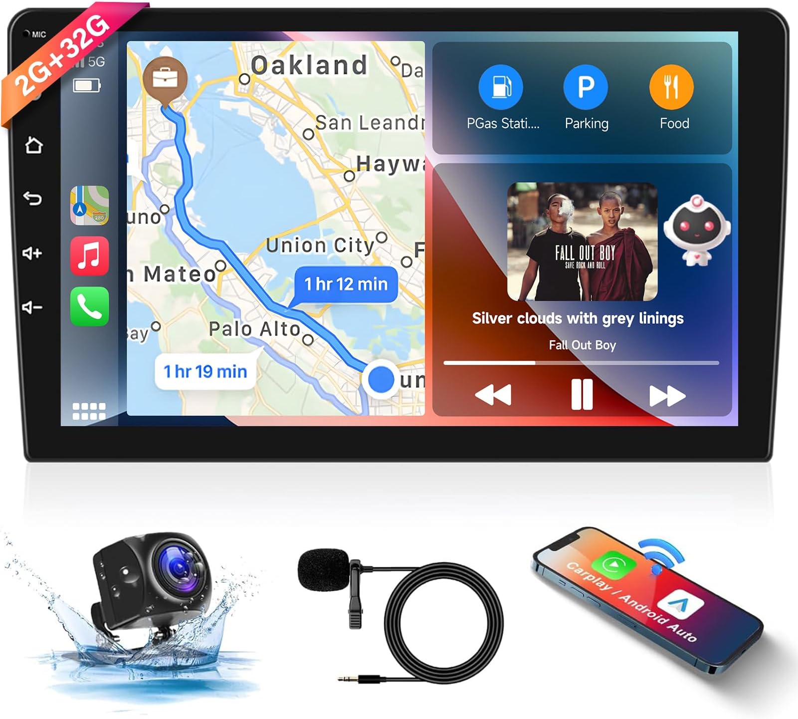 Amazon.com: 9 Inch Android Car Stereo Wireless Carplay & Android Auto ...