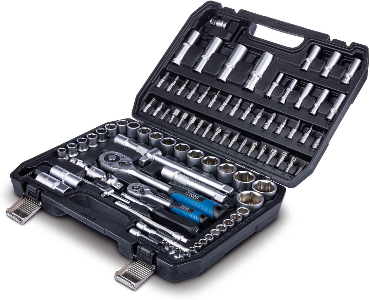 Scheppach Tool Box TB97 / TB100, 94 Piece Tool Set in Robust Plastic ...