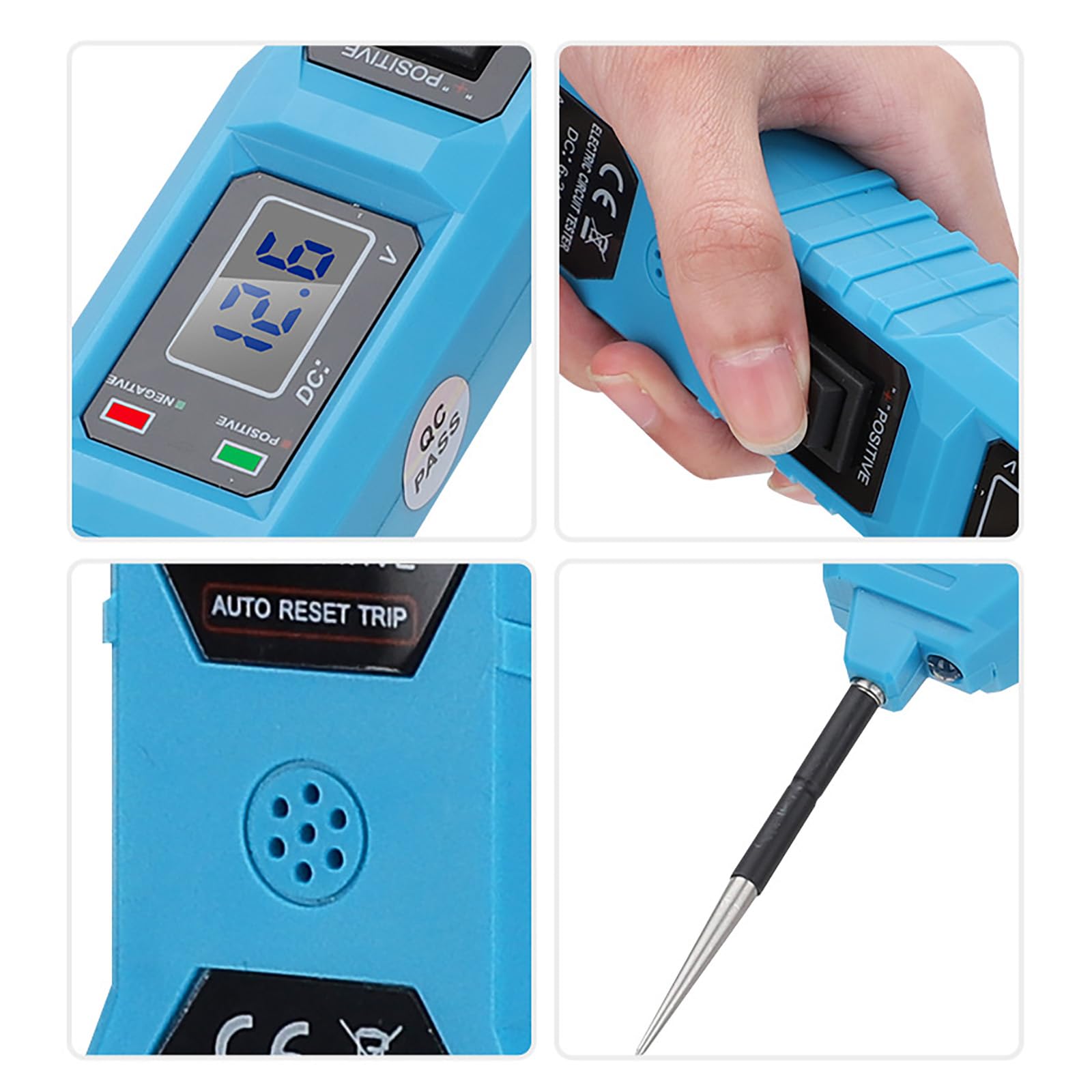 Circuit Tester DC 3.5-36V , ABS Digital Display Bidirectional Portable ...
