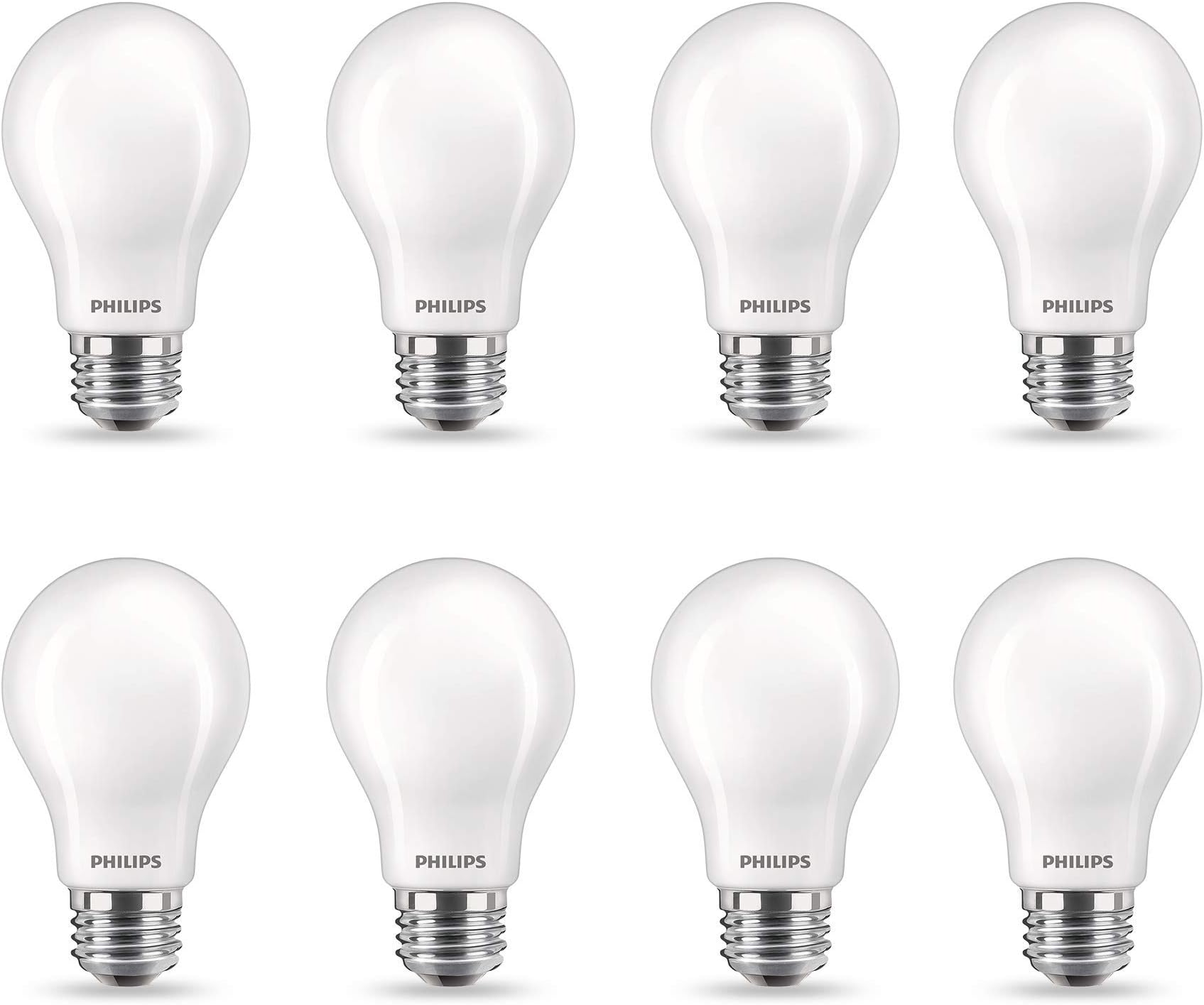 Philips LED Flicker-Free A19 Light Bulb, Dimmable Warm Glow Effect ...