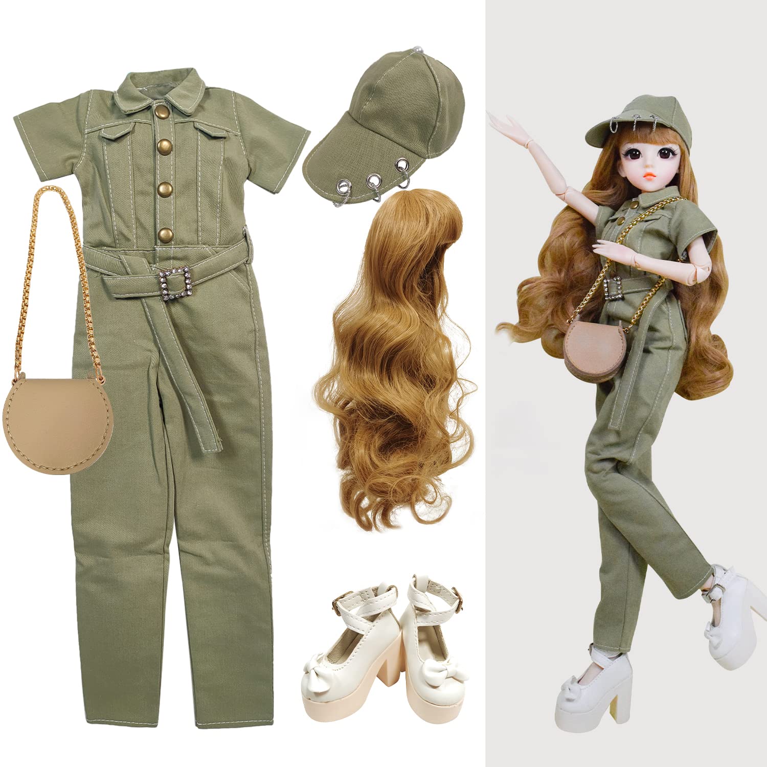 Amazon.com: Proudoll 1/3 BJD Doll Clothes Outfit Set - Handcrafted ...