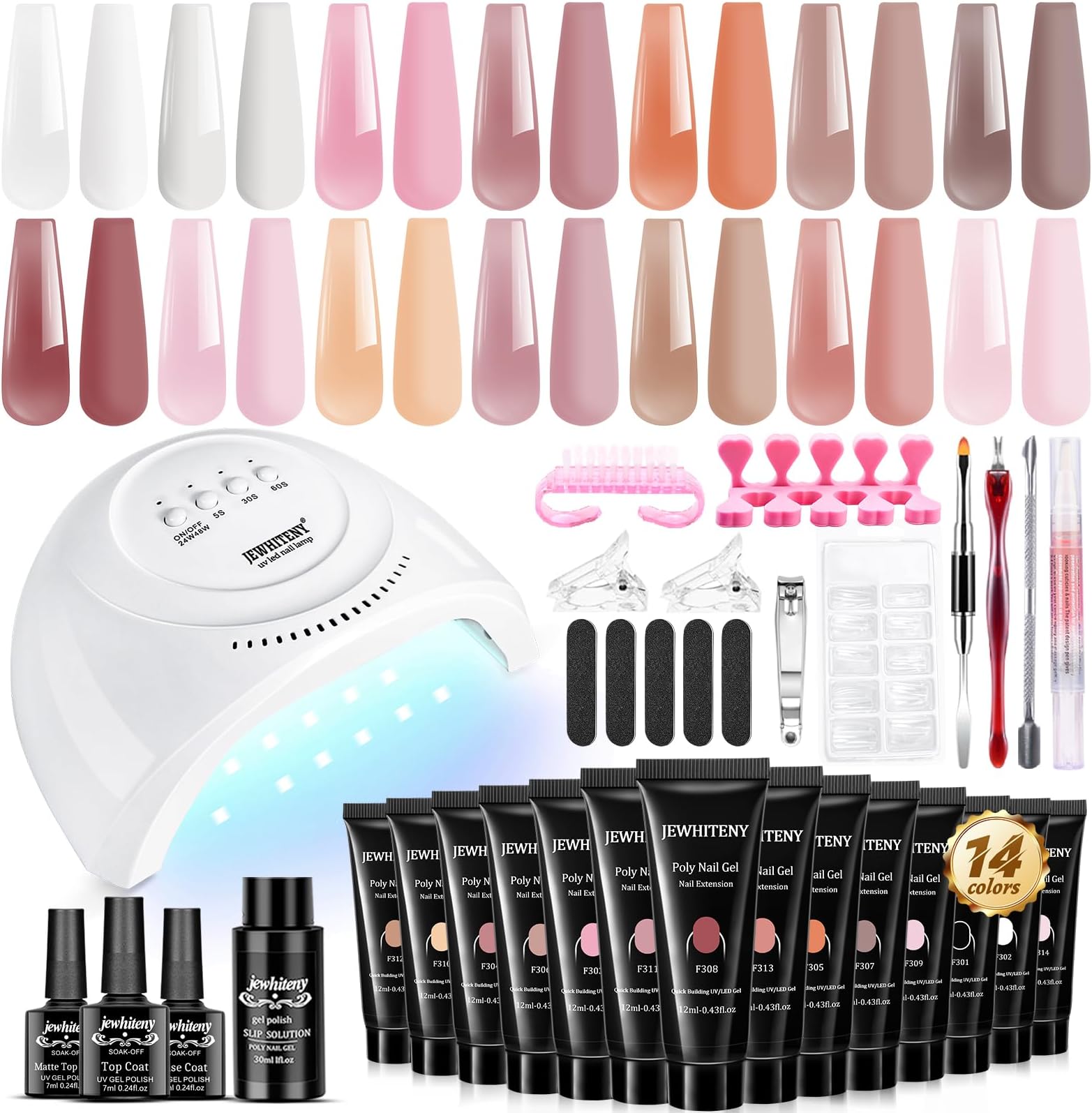 Amazon.com: SAVILAND Gel X Nail Kit: All-in-1 Beginner Gel Nail Kit ...