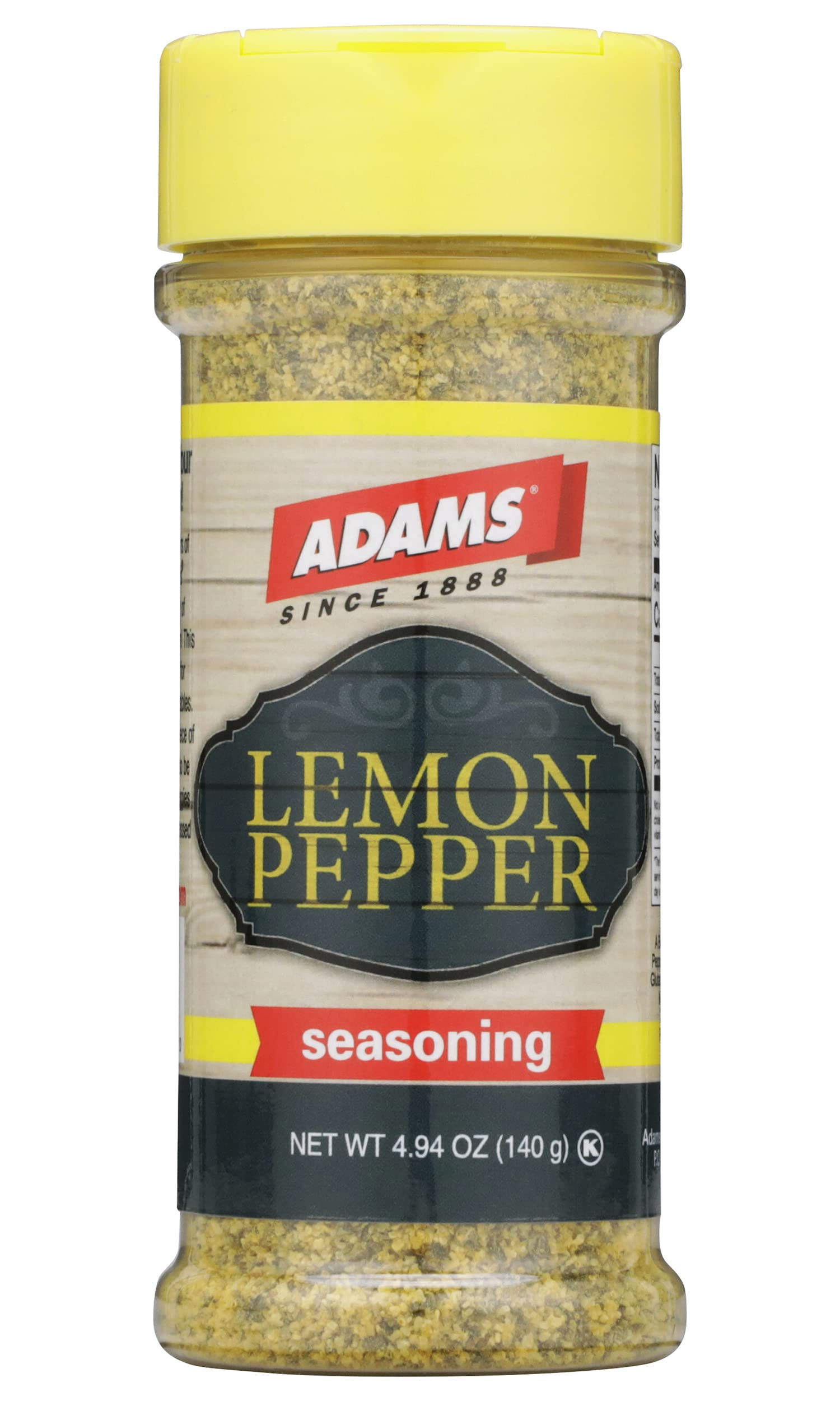 Amazon.com : Adams Lemon Pepper Seasoning, 4.94 Ounce Bottle (Pack of 1 ...