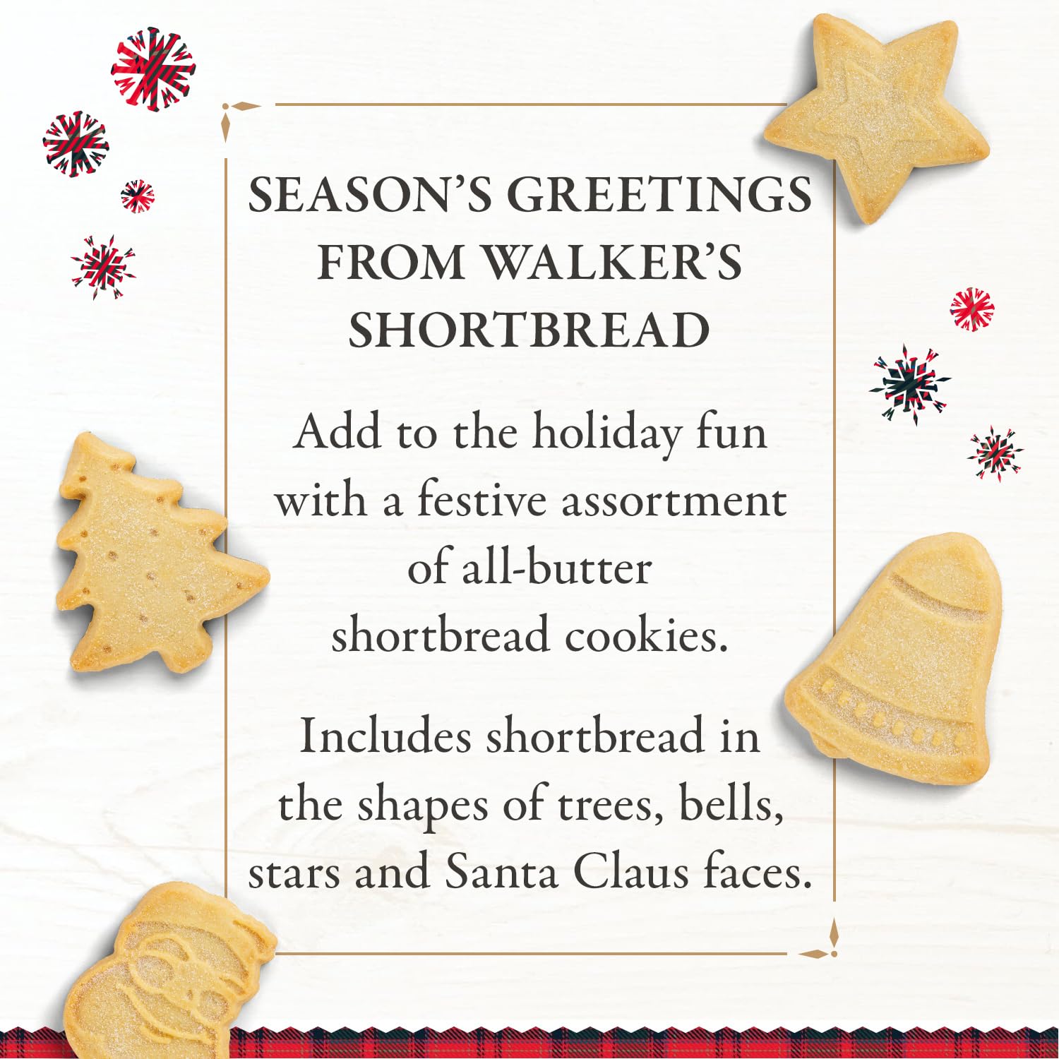 Snapklik.com : Walkers Assorted Shortbread Cookies In Festive Shapes ...