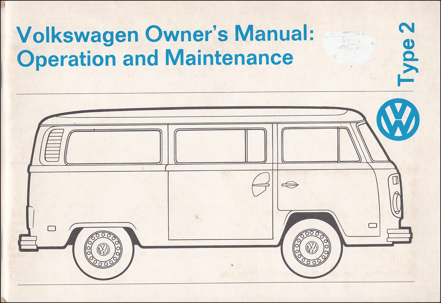 Amazon.com: 1974 Volkswagen Bus Owner's Manual Original VW T2 Type 2 ...