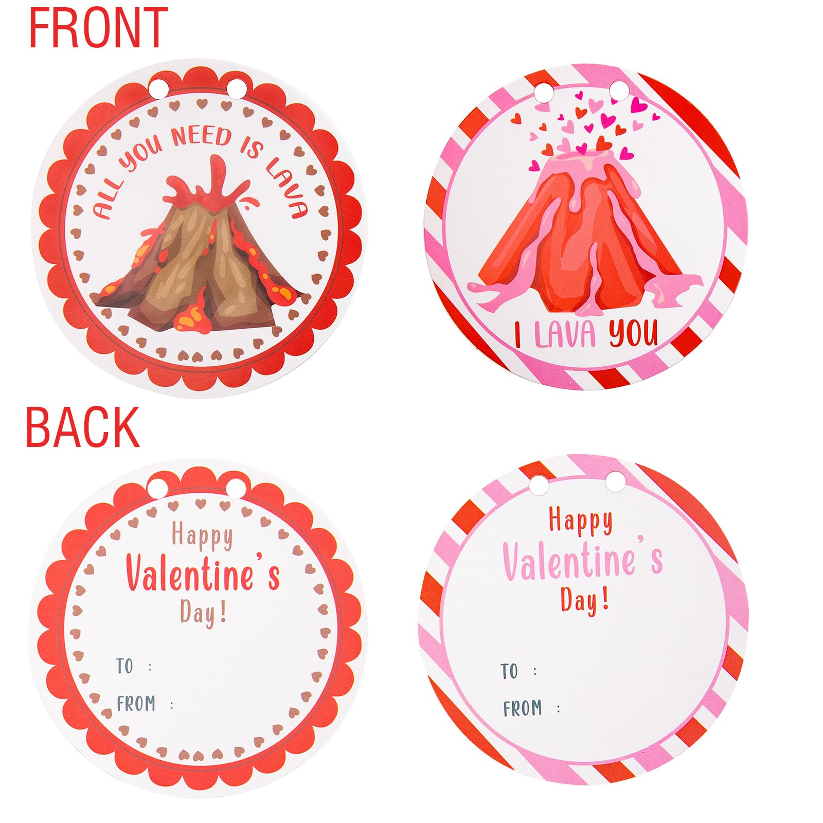 Valentines Day Gifts for Kids - 24 Pack Erupting Volcano Science Kit ...