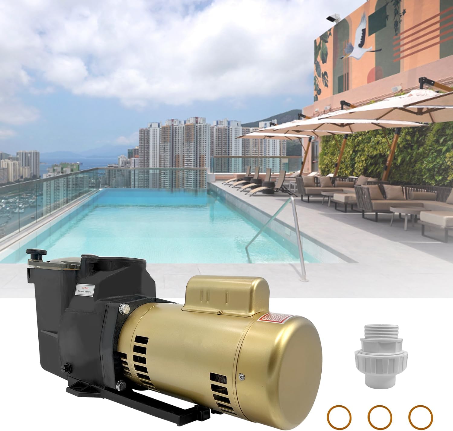 W3SP2615X20, 2HP Super Pool Pump, 115/230V Single Speed Replacement ...
