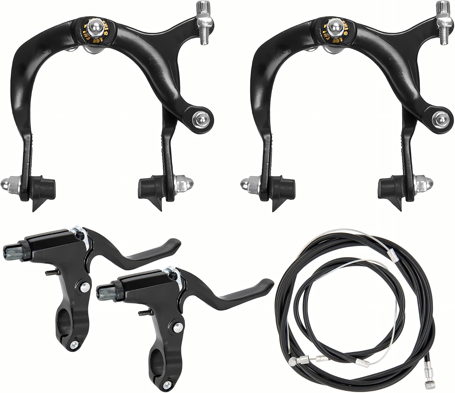 Amazon.com : LuckySlycyc Bike Brakes Calipers Set,Side Pull Brake Set ...