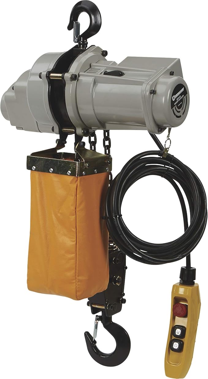 Amazon.com: Strongway Round Chain Electric Hoist - 1-Ton Load Capacity ...