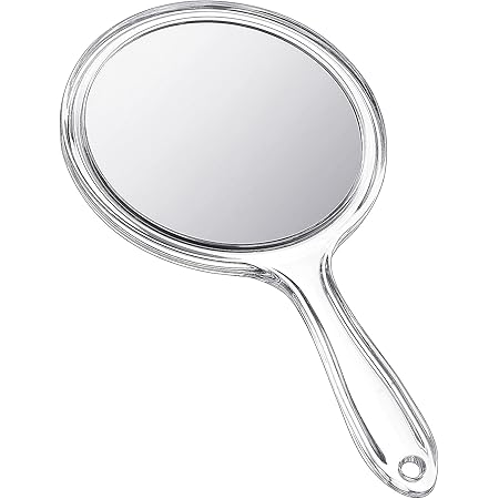 Amazon.com: Diane Plastic Handheld Mirror – Vanity Oval Mirror with ...