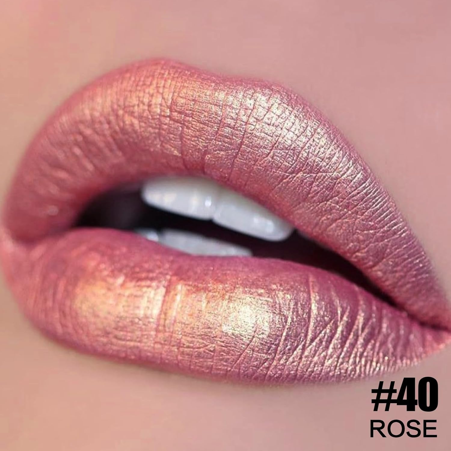 FOCALLURE Brillo de labios metálico, lápiz labial líquido impermeable ...