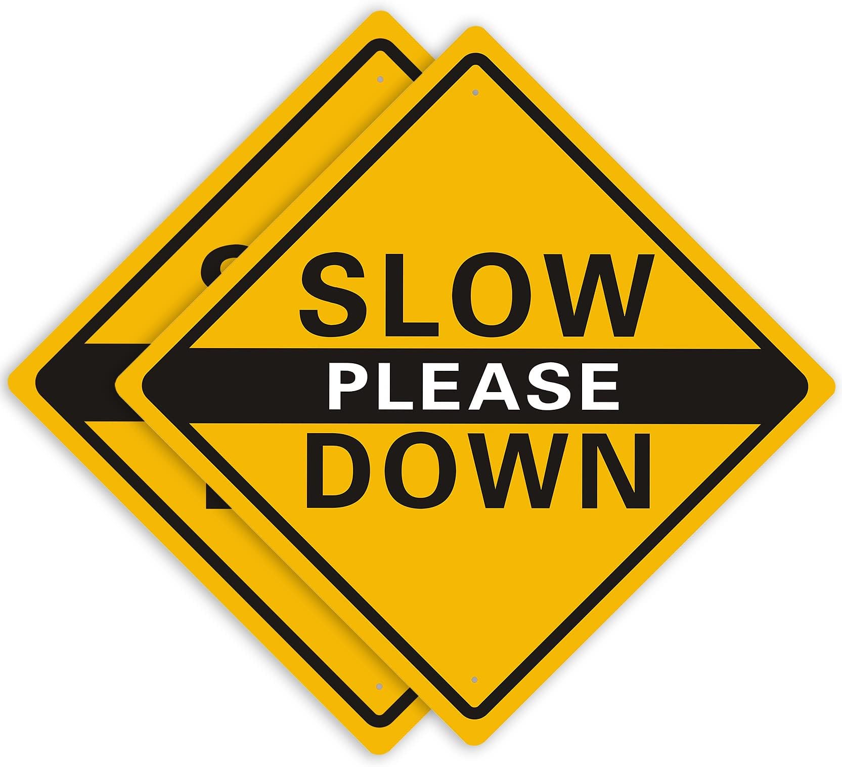 Amazon.com : SmartSign LED STOP SLOW Paddle - Reflective Hand Held Stop ...