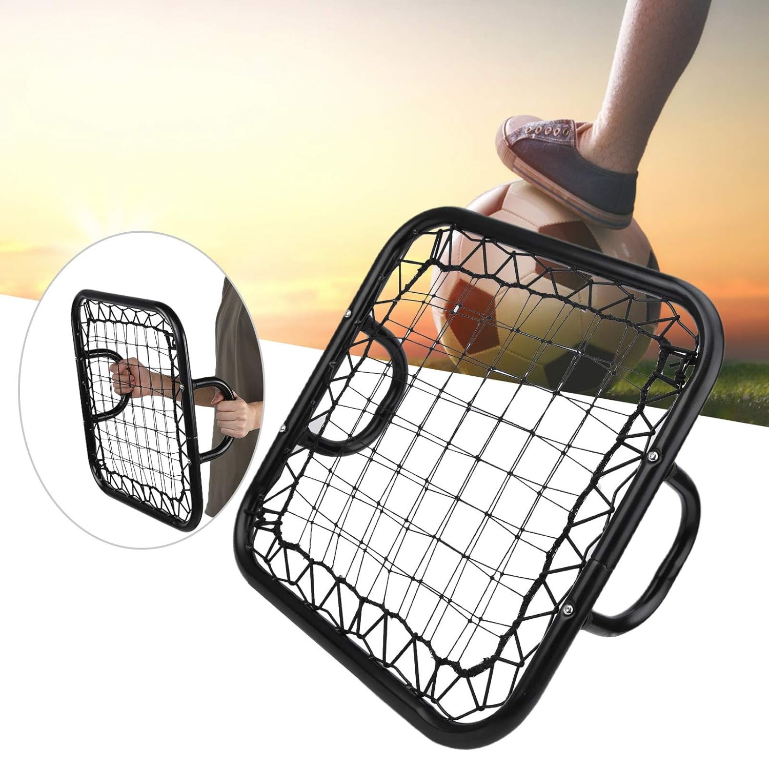Buy , Handheld Rebound Net, Ball Rebounders Football Door Goalkeeper ...