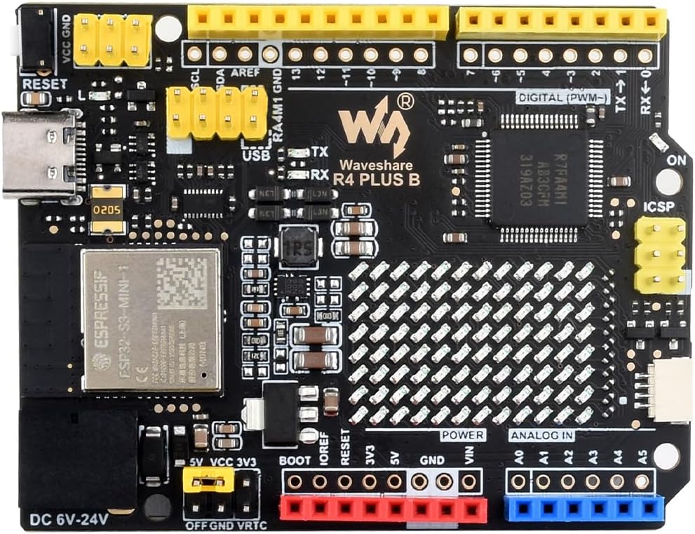 Amazon.com: Waveshare R7FA4 PLUS B Development Board, Based On R7FA4M1AB3CFM, Equipped with ...