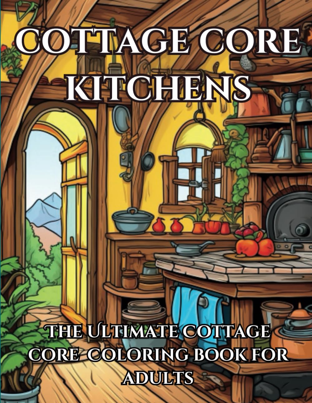 Amazon.com: Cottage Core Kitchens: The Ultimate Cottage Core Coloring ...