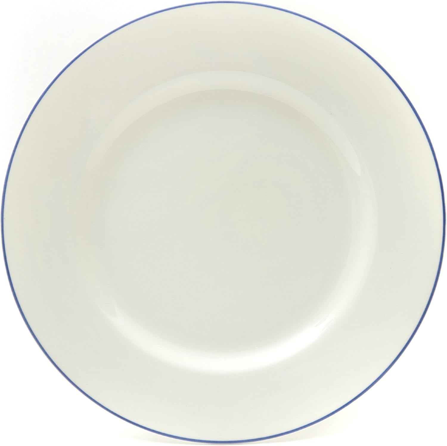 Amazon.com | Prima Design Porcelain Dinner Plates 10.5-Inch, Blue Band ...