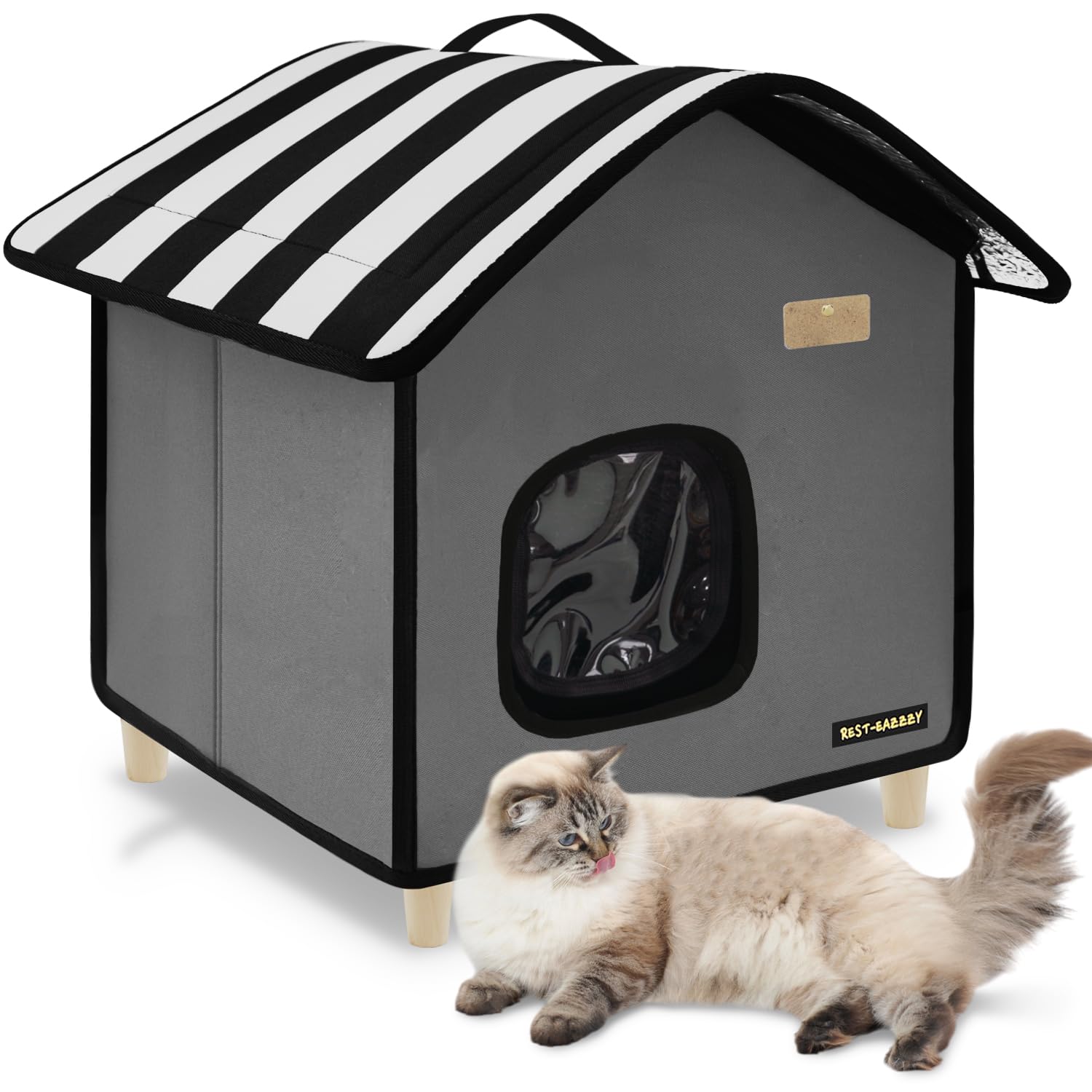 Snapklik.com : Rest-Eazzzy Cat Houses For Outdoor Cats Elevated ...